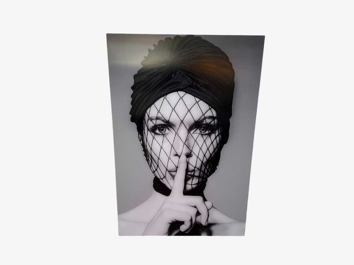 Audrey Hepburn Black And White Head Shot Of Woman Artwork Kashew