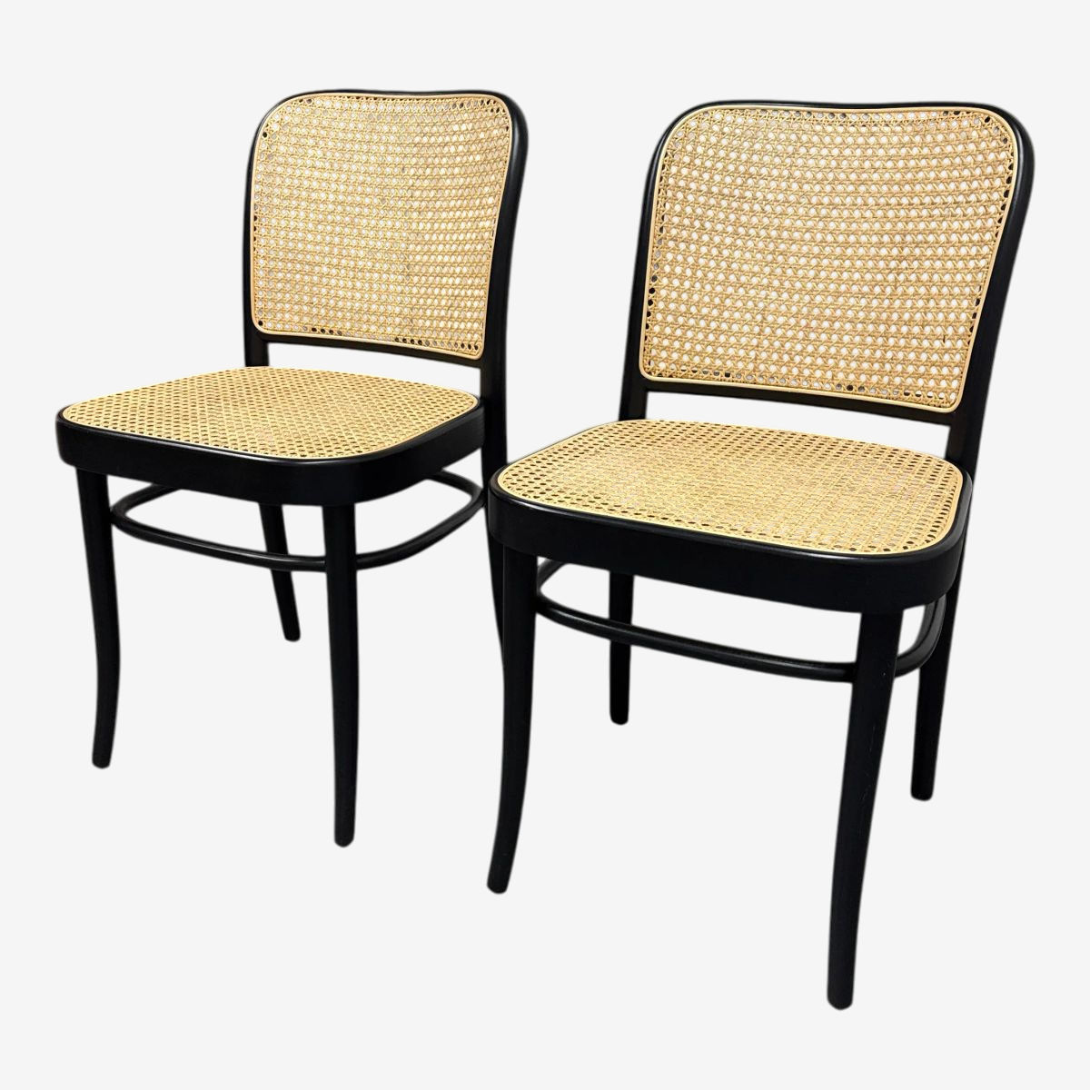 Josef Hoffman for Ton Model 811 Caned Side Chairs, a Pair | Thonet ...
