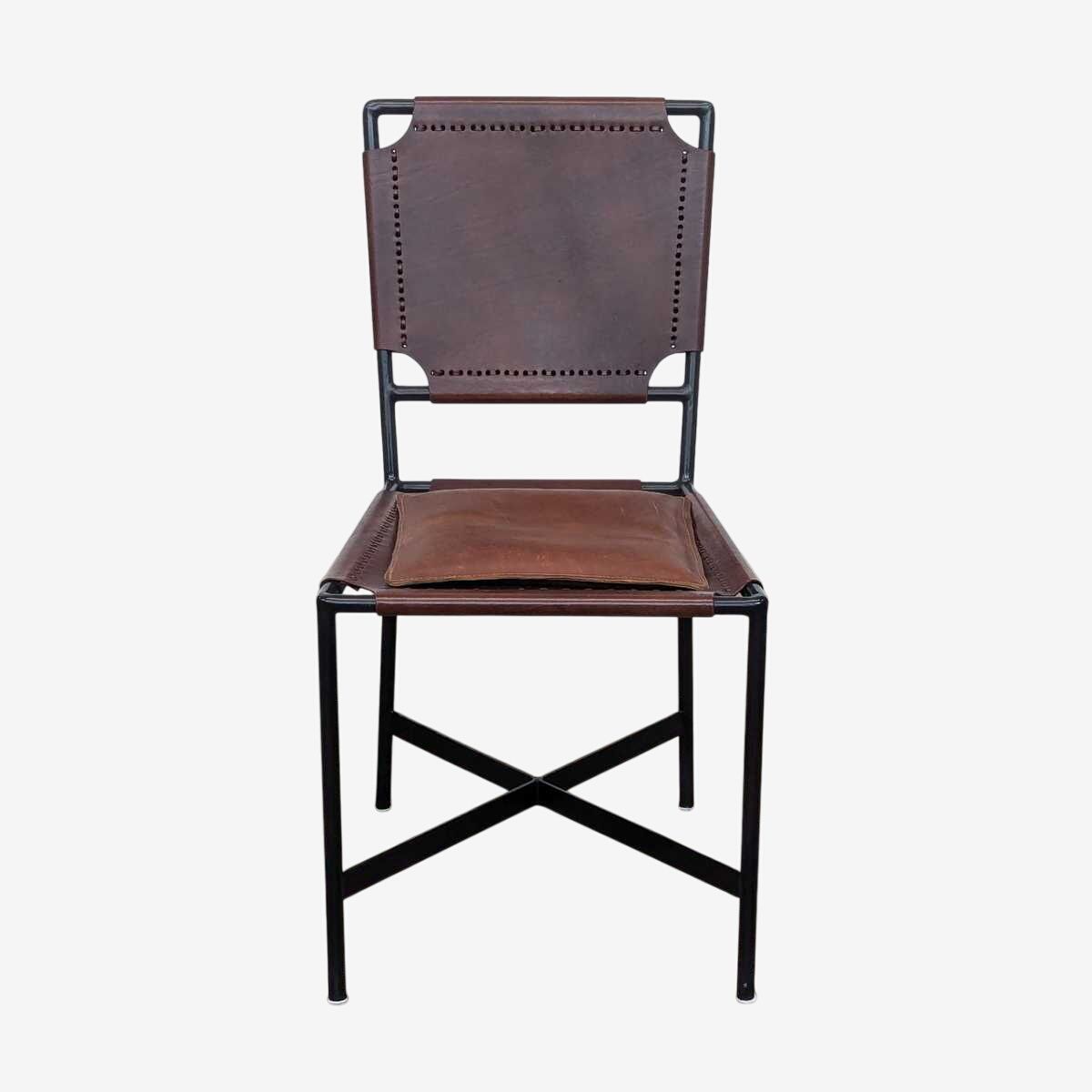 Crate & Barrel Laredo Leather Dining Chair | Crate and Barrel - $200 ...