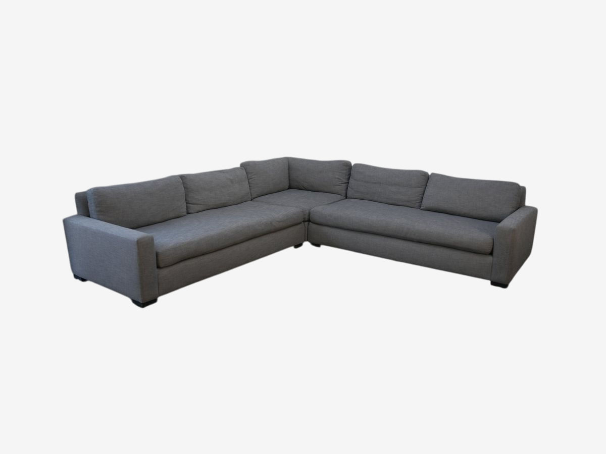 Restoration Hardware Maxwell Luxe Corner Sectional w/ Bench Cushions ...