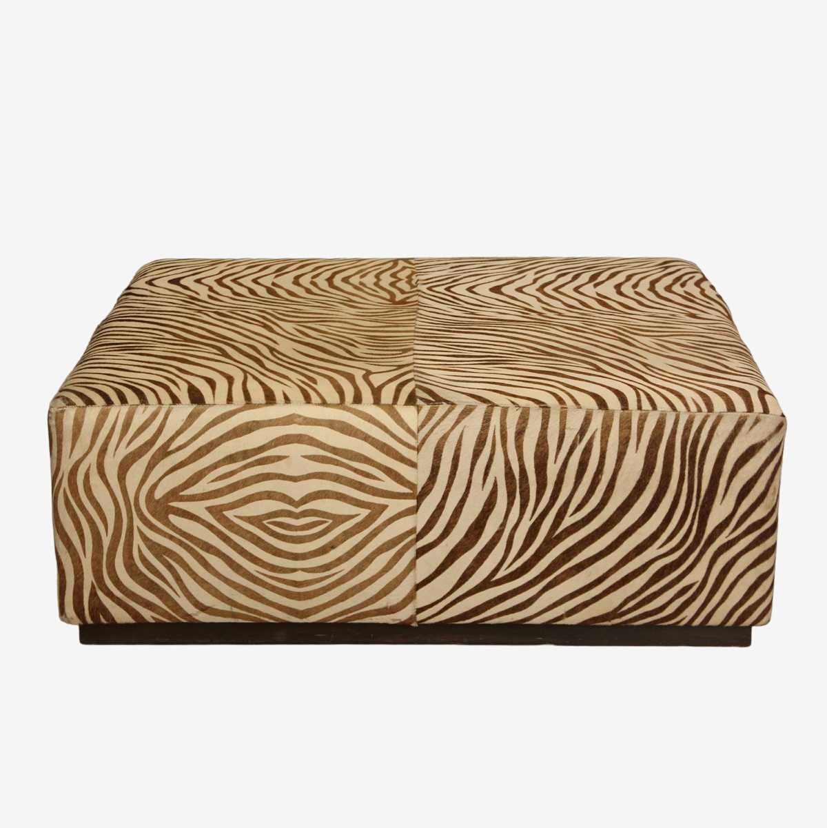 Kenneth Cole Zebra Design Cowhide Ottoman (2 Available) - $2149 ...