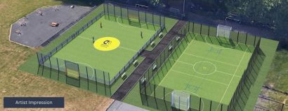 Normanton Park sports courts redevelopment begins | Derby Parks