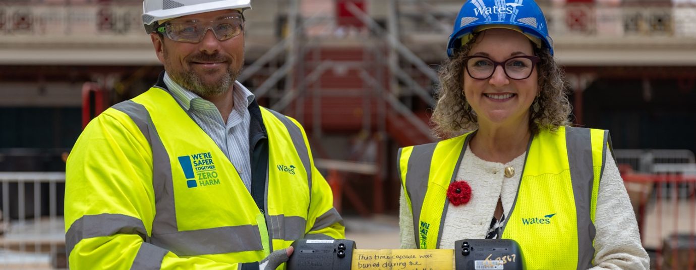 New time capsule buried at Derby Market Hall