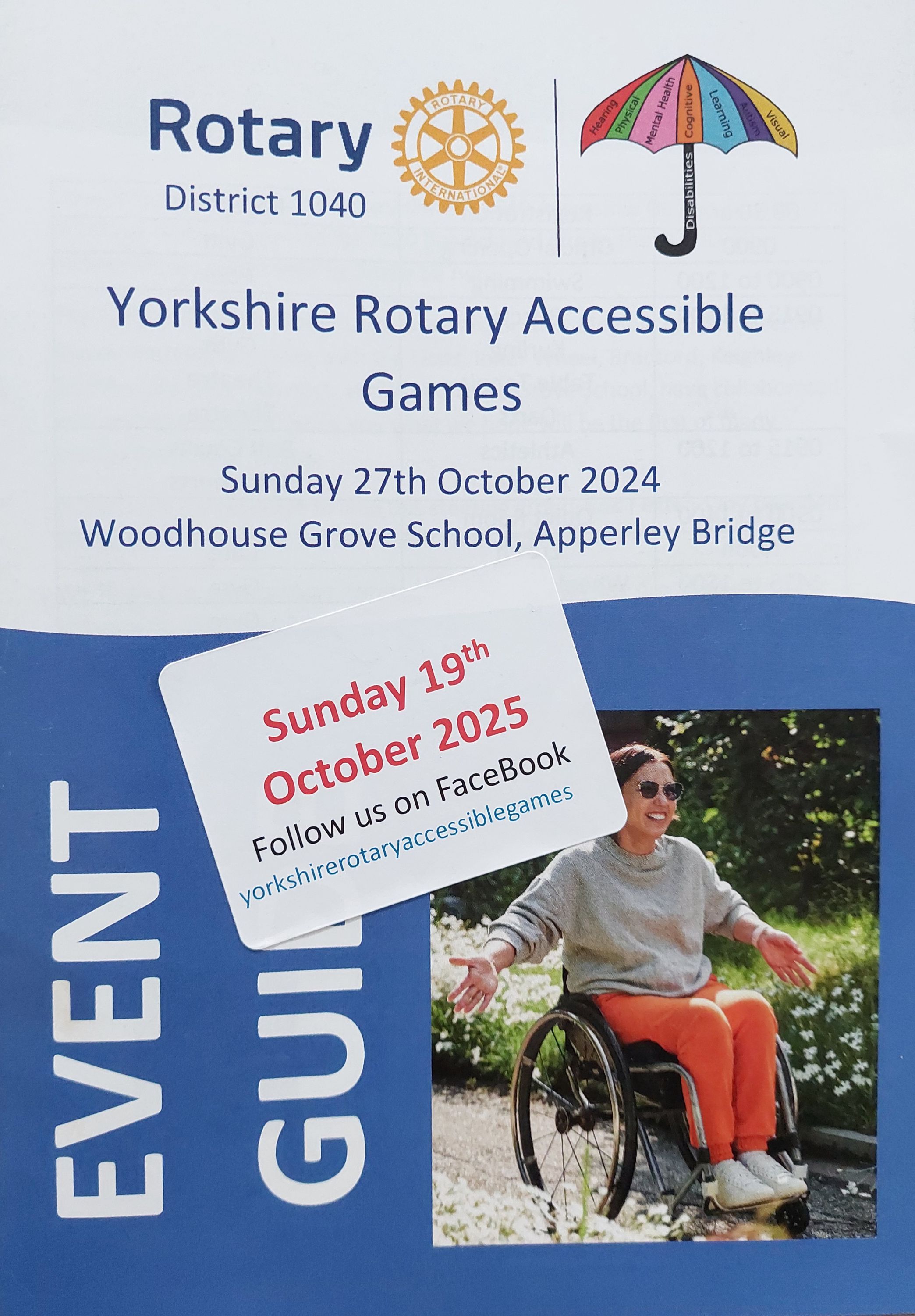 Yorkshire Rotary Accessible Games - Yorkshire Sport Foundation