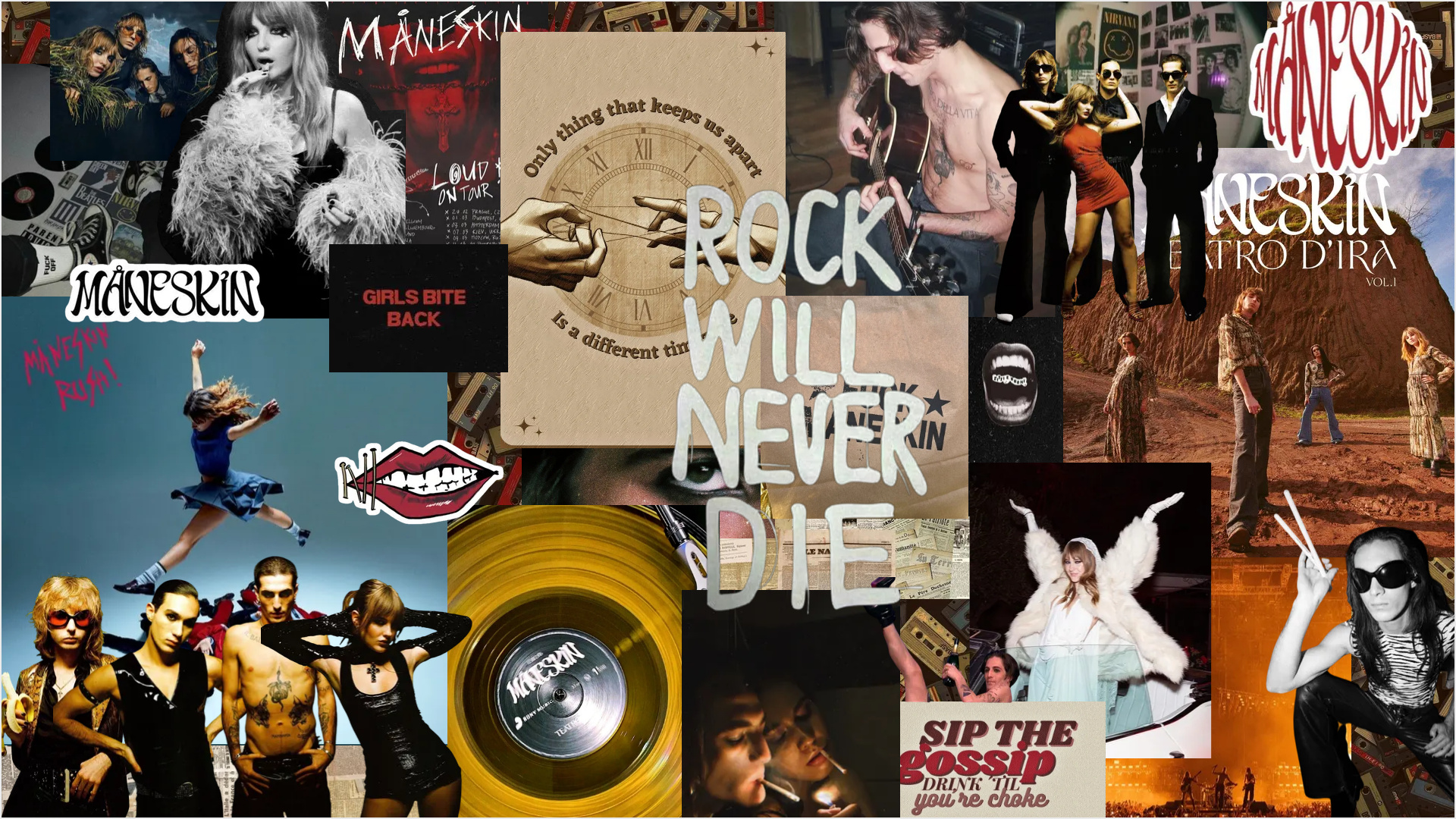 Landing | Måneskin aesthetic wallpaper