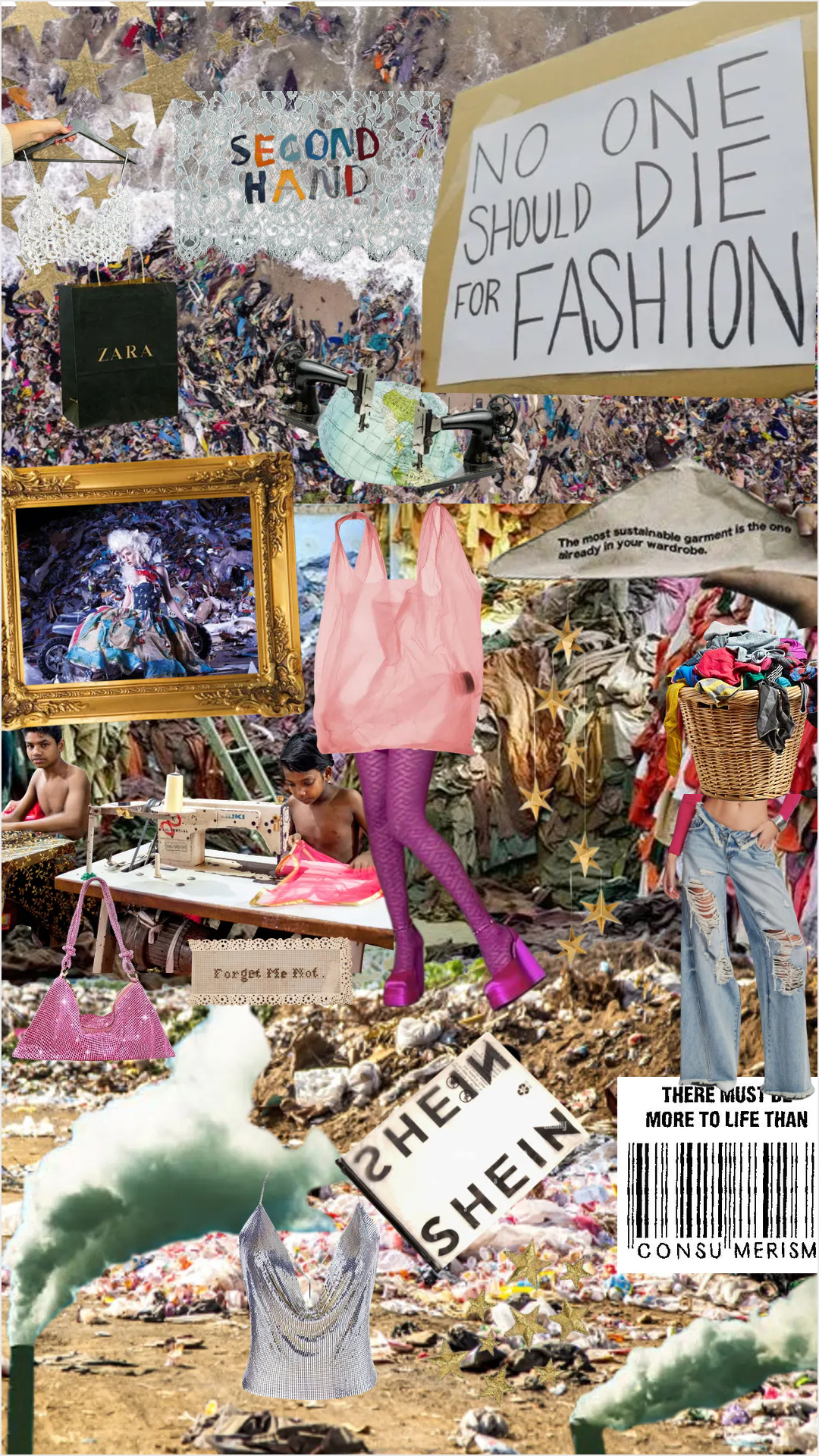 Landing | Fast Fashion Awareness Collage