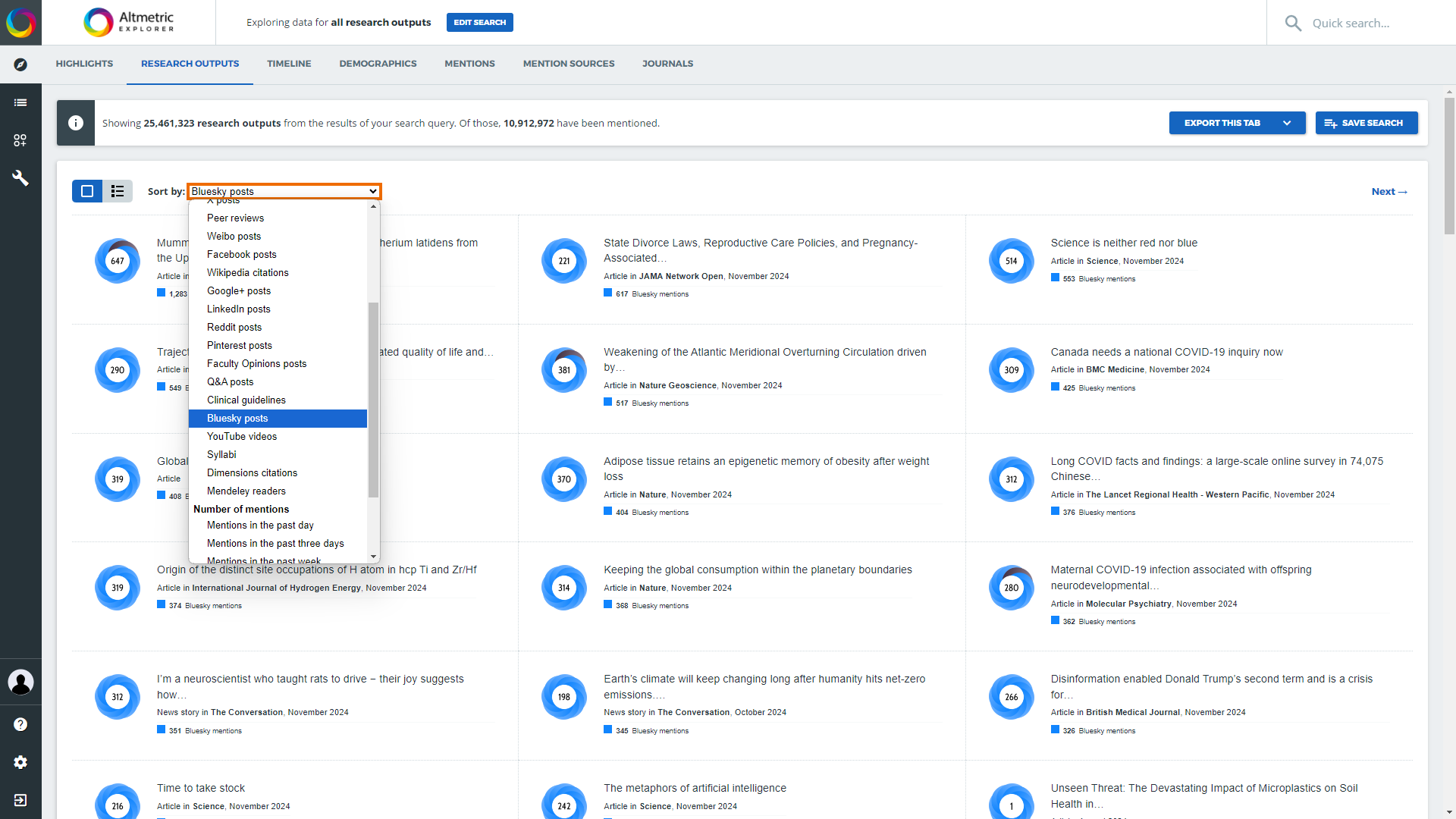 Altmetric - Product updates | Track your research across emerging