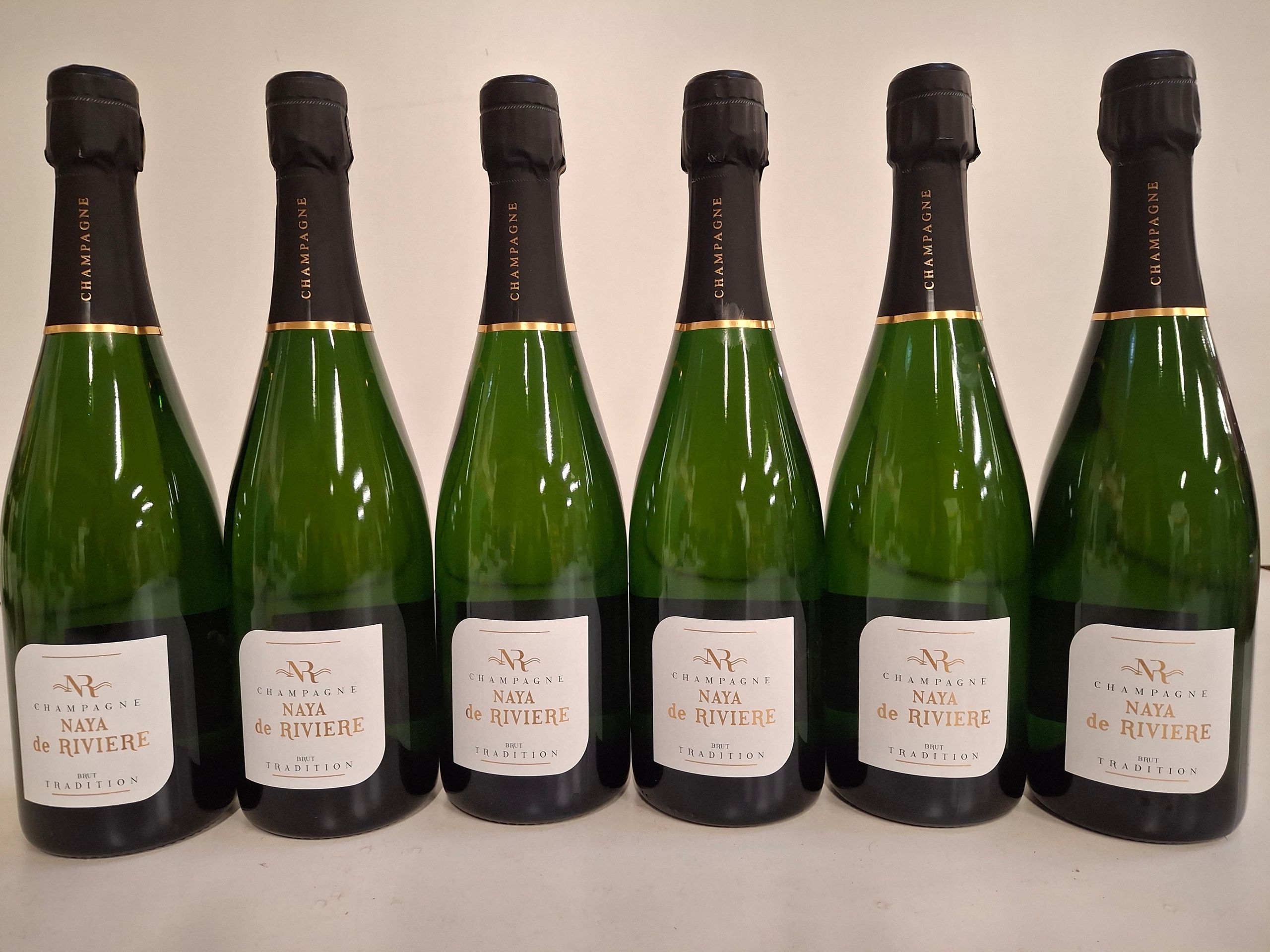 116 Lot de 6 Bouteilles Champagne Naya de Rivière Grand Brut Tradition ...