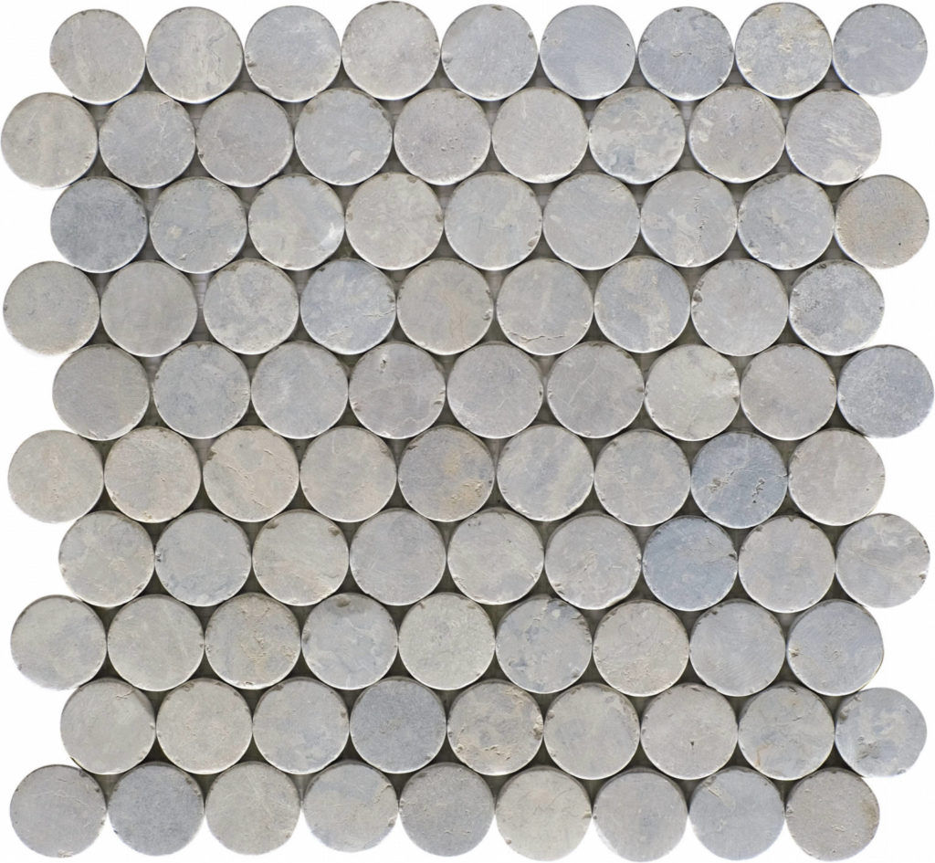PIEDRA CIRCULAR GRIS Malla 30x30 (Caja de 1 m2) — Cerámicas Ripoll