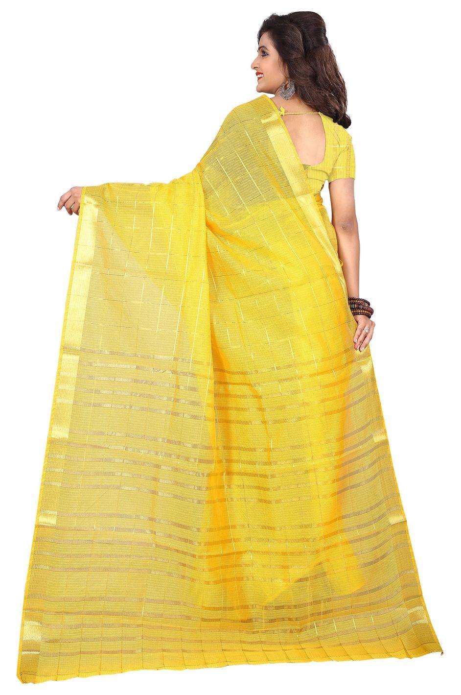 1503658: Yellow color Sarees
