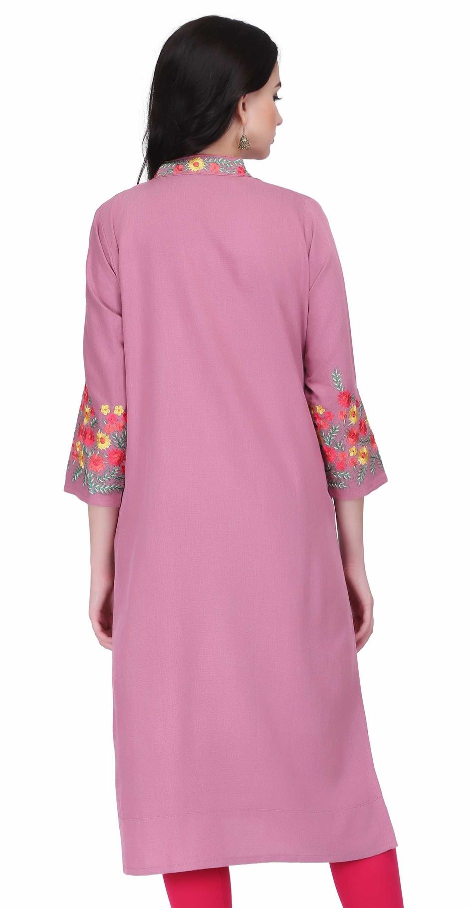 1521553: Casual Purple and Violet color Cotton fabric Kurti
