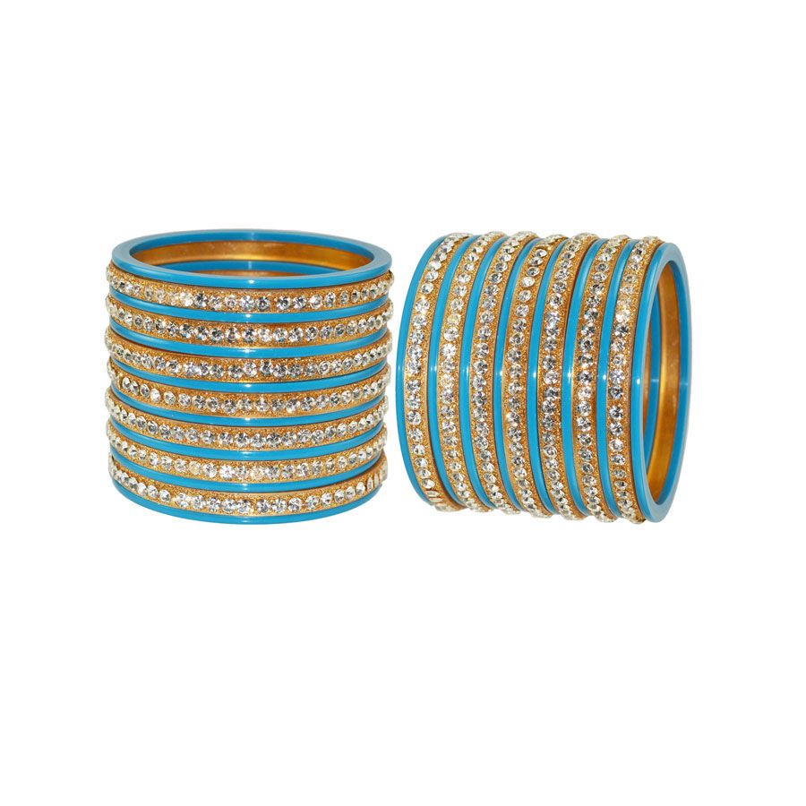 Blue color Metal Alloy metal Bangles : 1597289