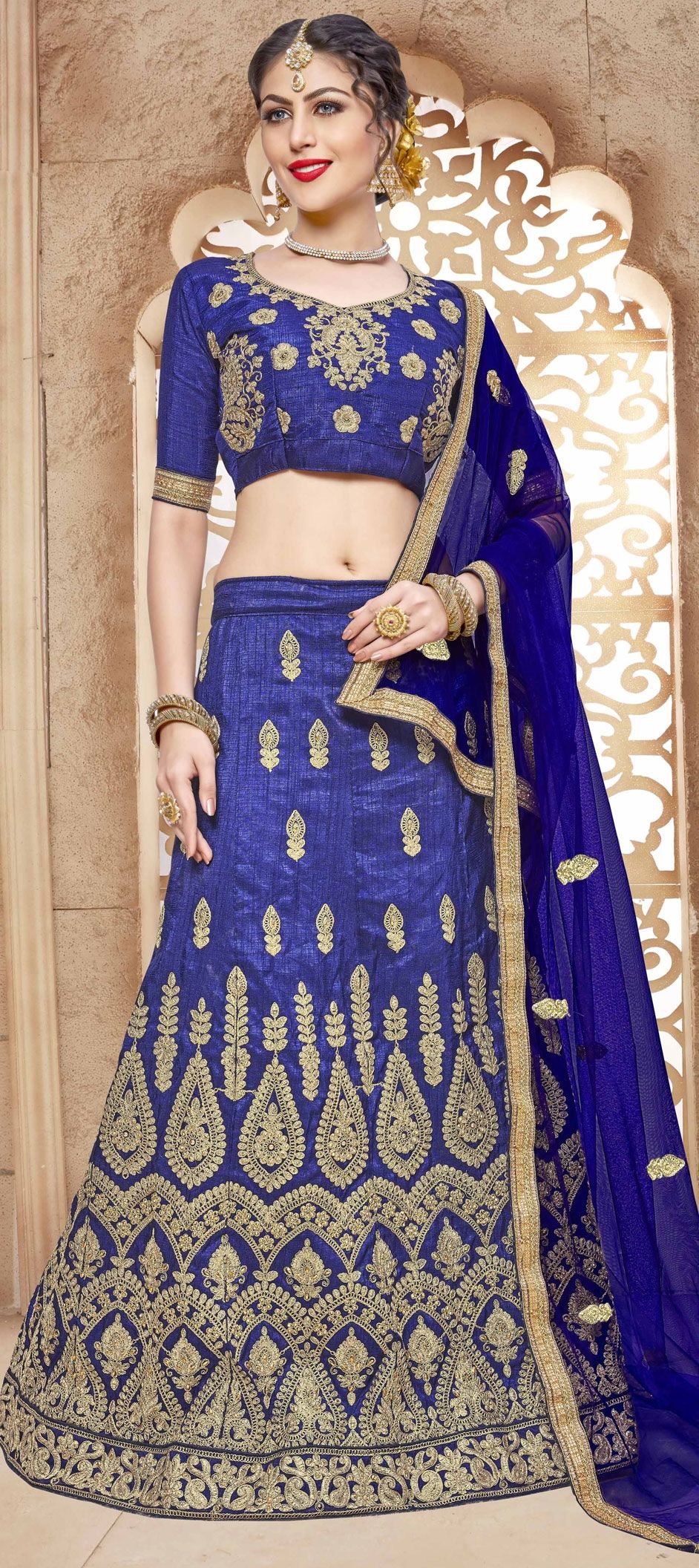 1503245: Blue color Lehenga