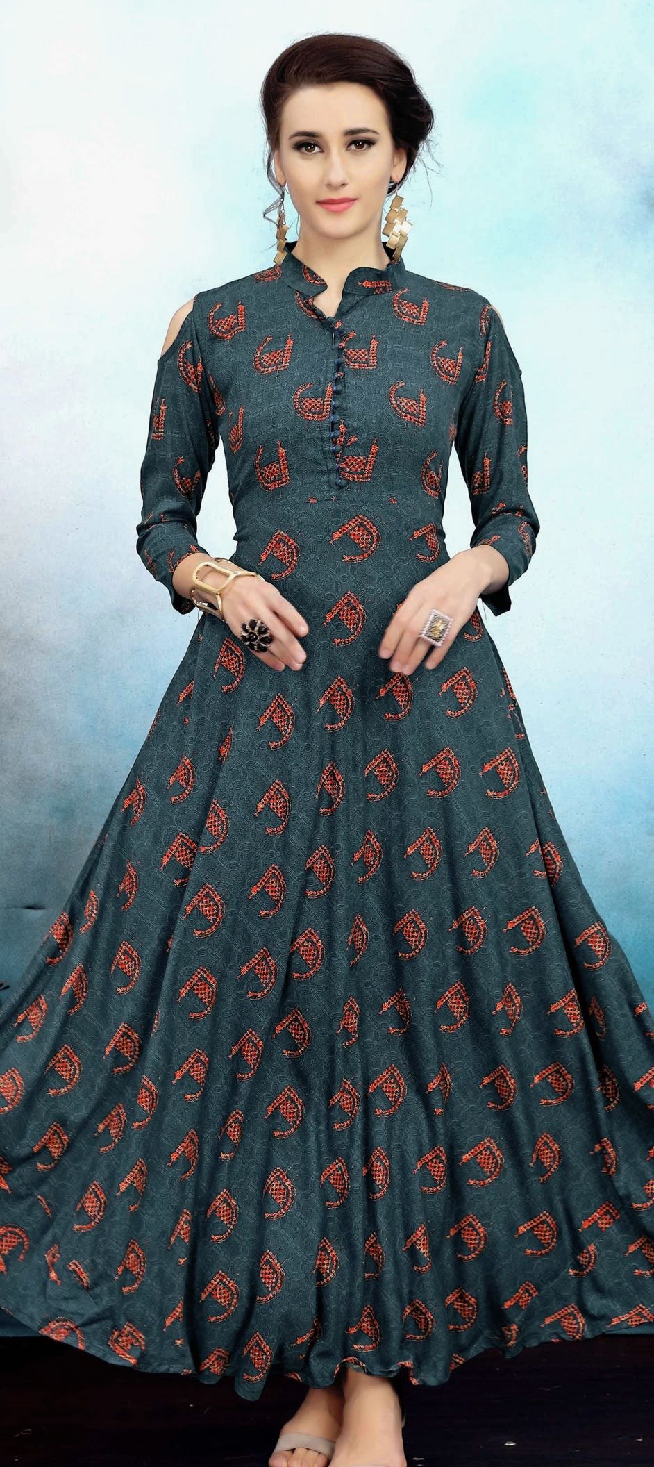 1503463: Blue color Kurti