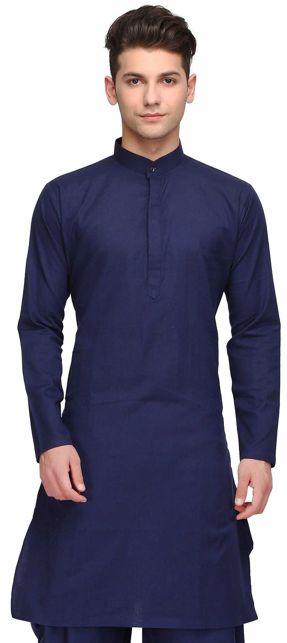 1524655: Blue color Rayon fabric Kurta