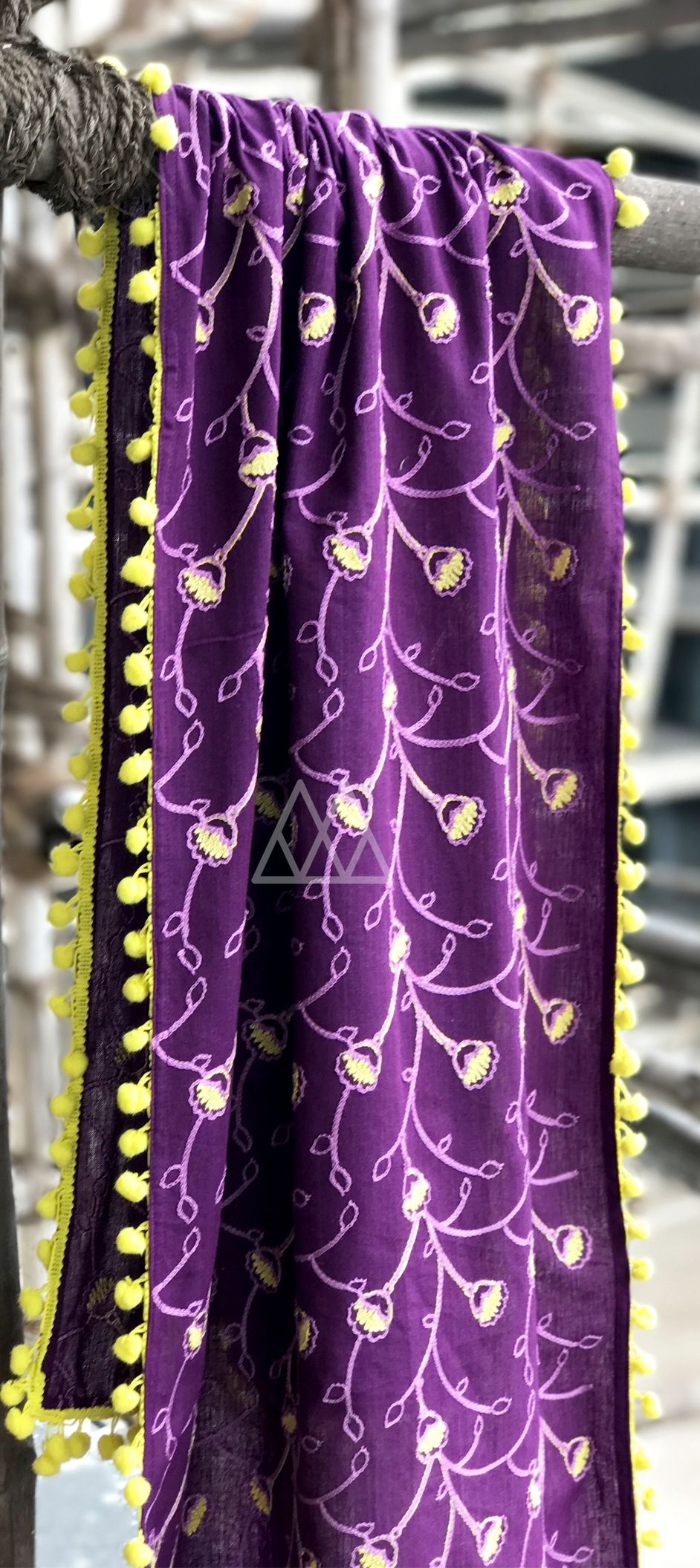 1526116: Casual Purple and Violet color Linen fabric Dupatta