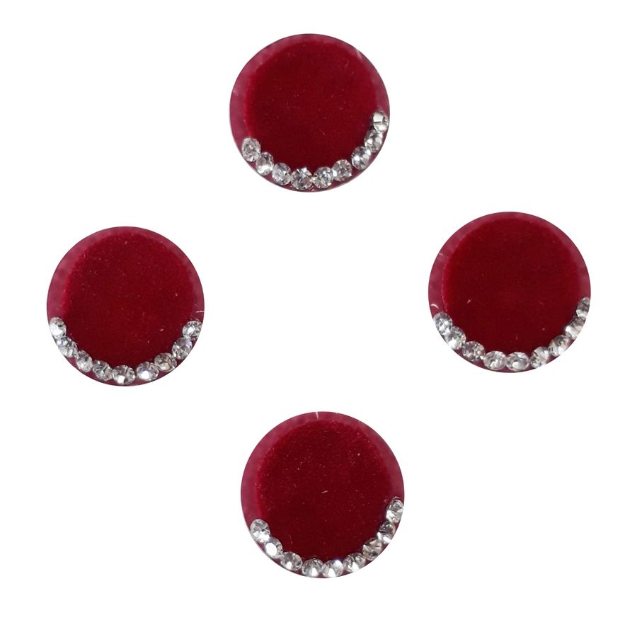 1531374: Red and Maroon color Velvet fabric Bindi
