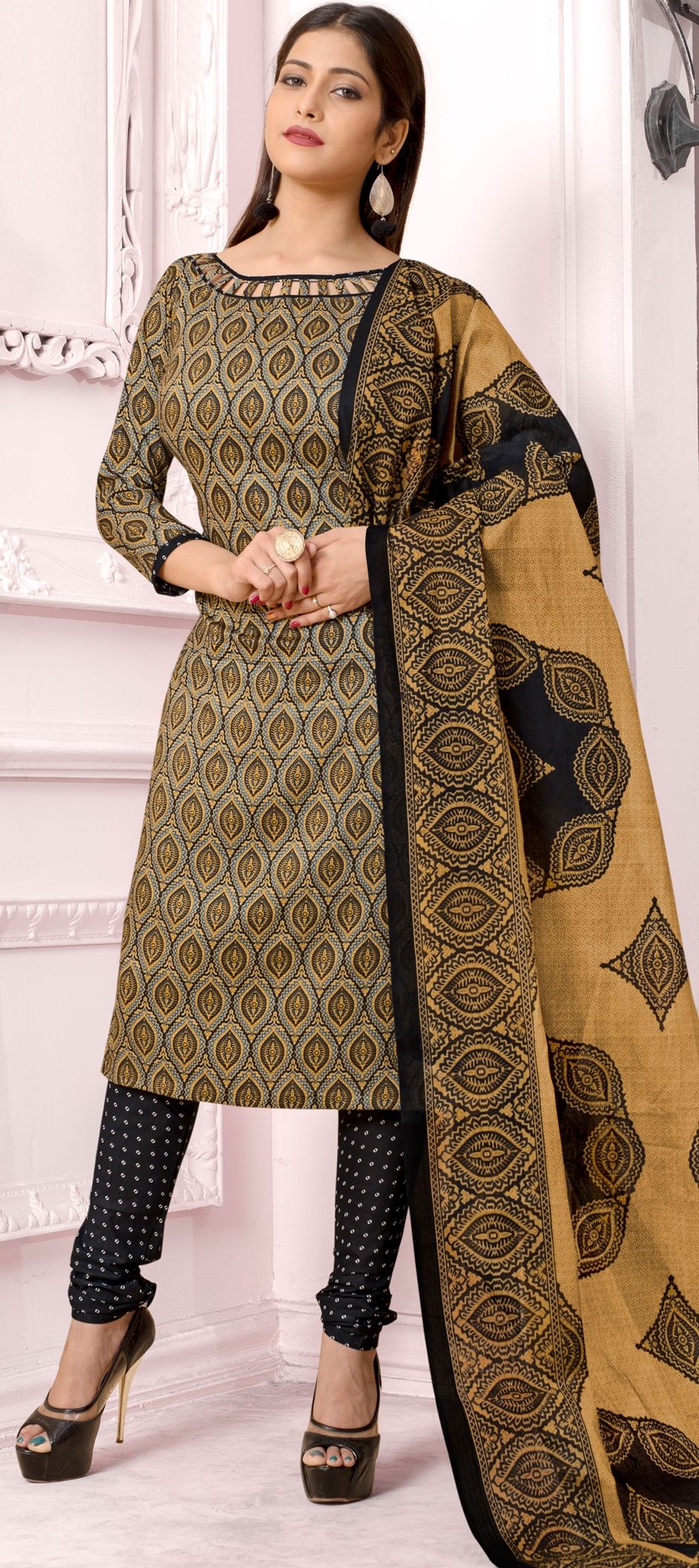 1536422: Casual Multicolor color Rayon fabric Salwar Kameez