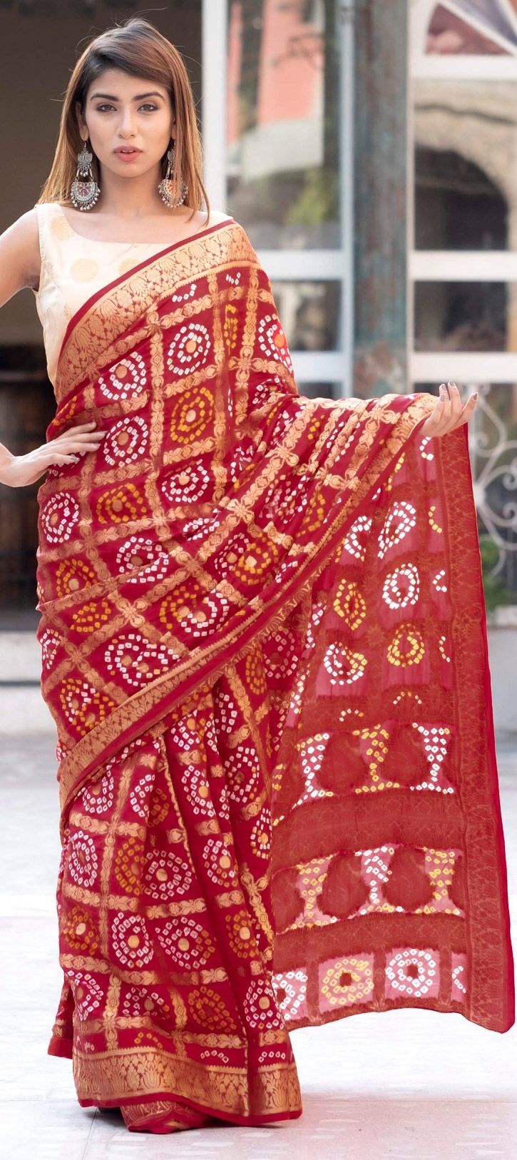 1536474: Designer, Traditional Red and Maroon color Art Silk, Silk ...