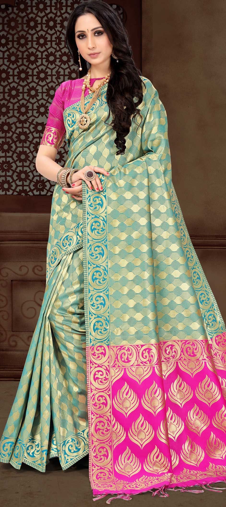 1547266: Traditional Multicolor color Art Silk, Silk fabric Saree