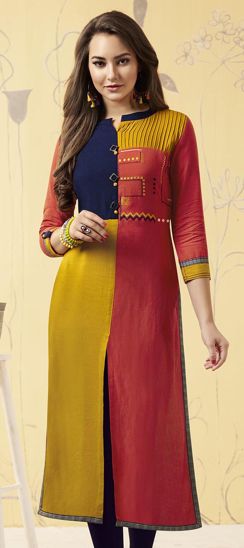 1551886: Casual Multicolor color Rayon fabric Kurti