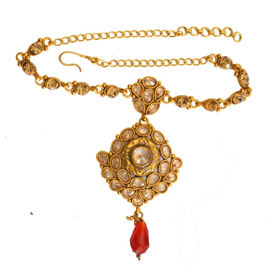 1557983: Red and Maroon color Copper metal Armlet