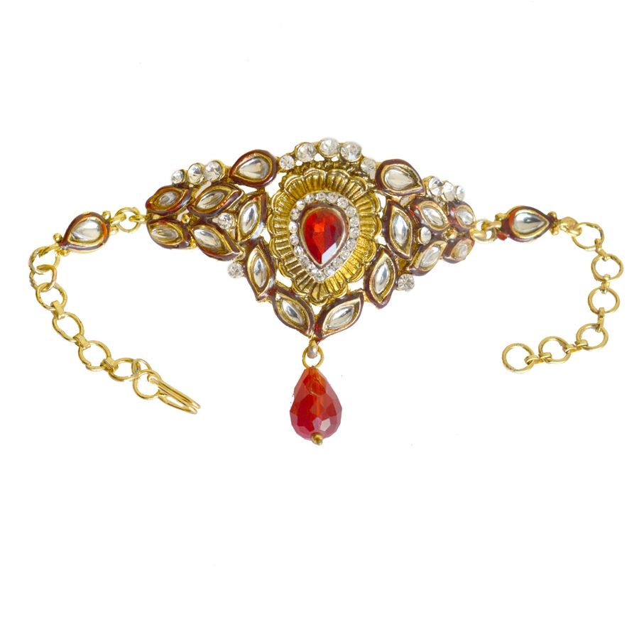 Red and Maroon color Copper metal Armlet : 1557992