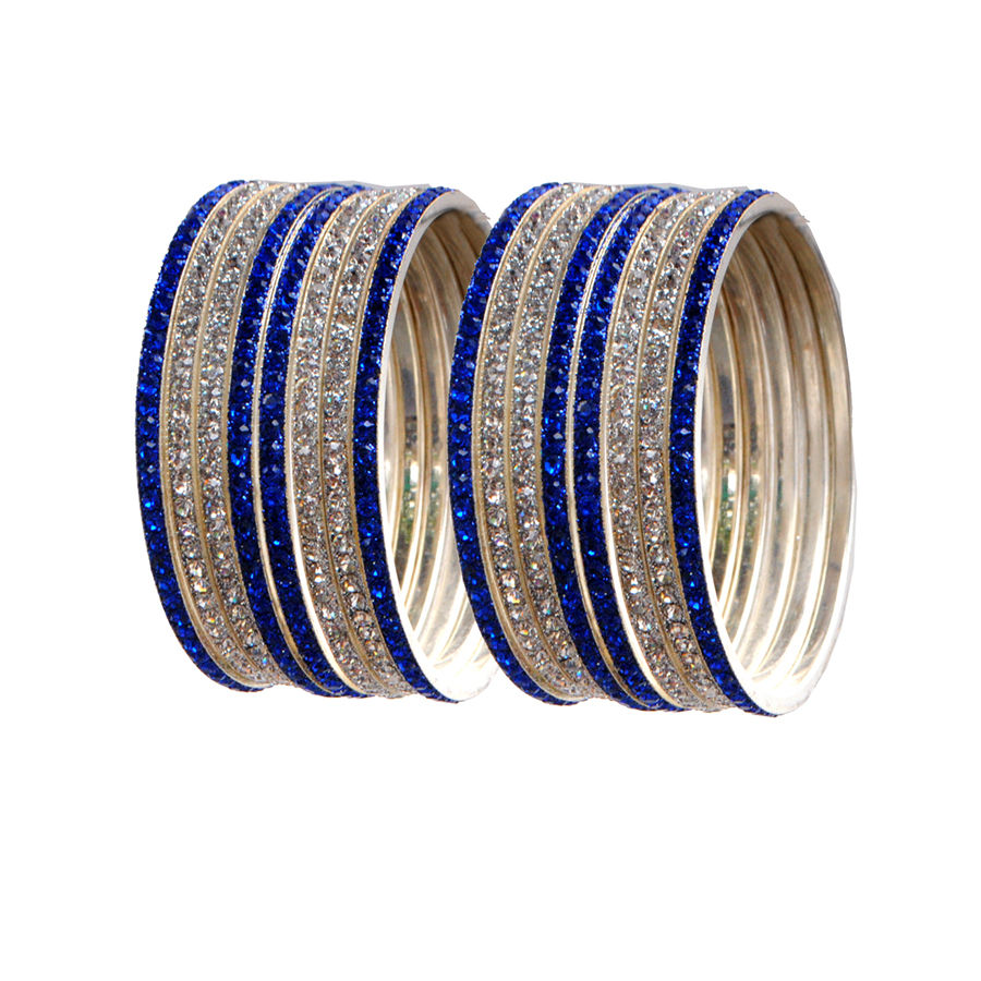 Blue color Brass metal Bangles : 1567092