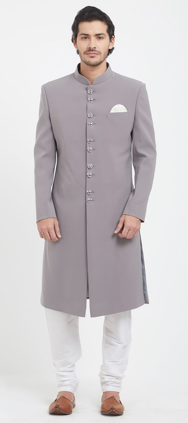 Purple and Violet color Synthetic fabric Sherwani : 1574086
