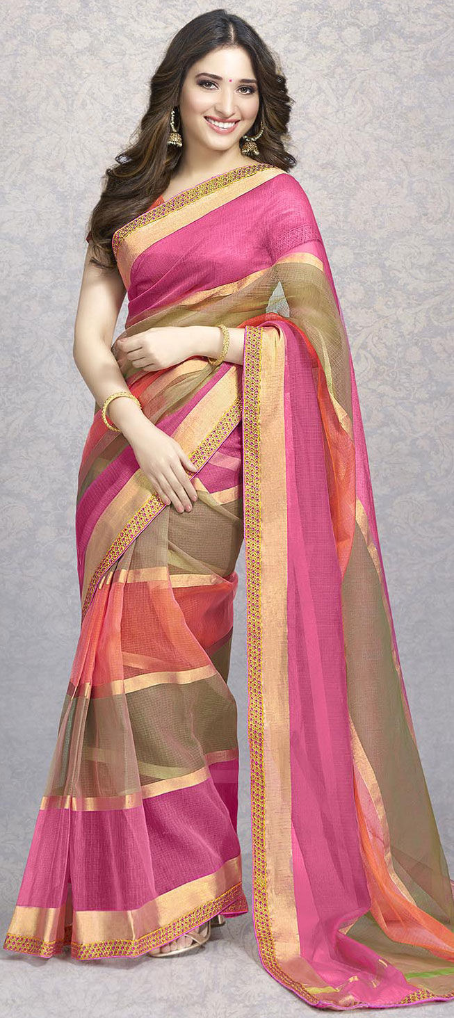 Casual, Traditional Multicolor color Super Net fabric Saree : 1579640