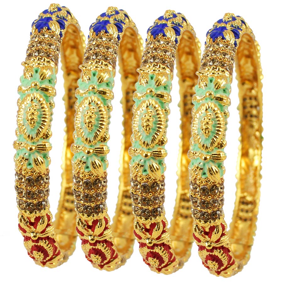 Multicolor color Metal Alloy metal Bangles : 1583531