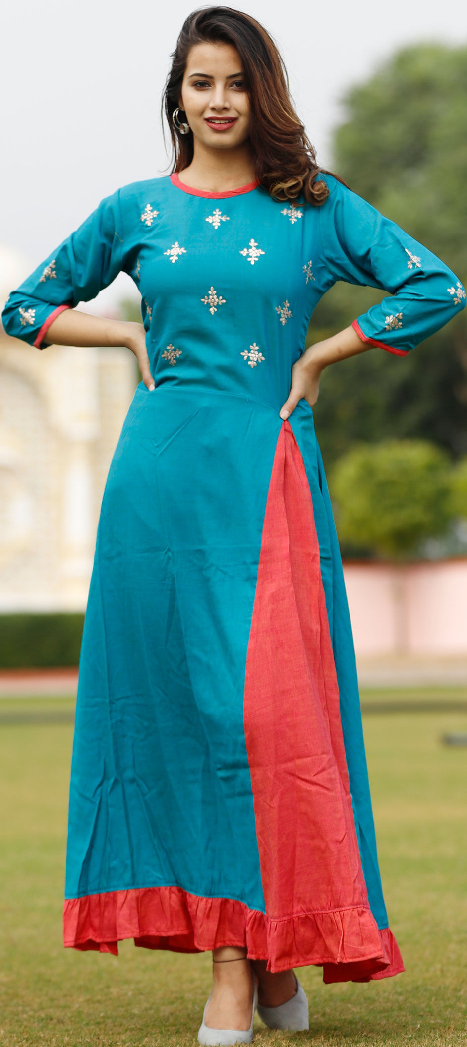Bollywood, Designer Blue color Rayon fabric Kurti : 1589430