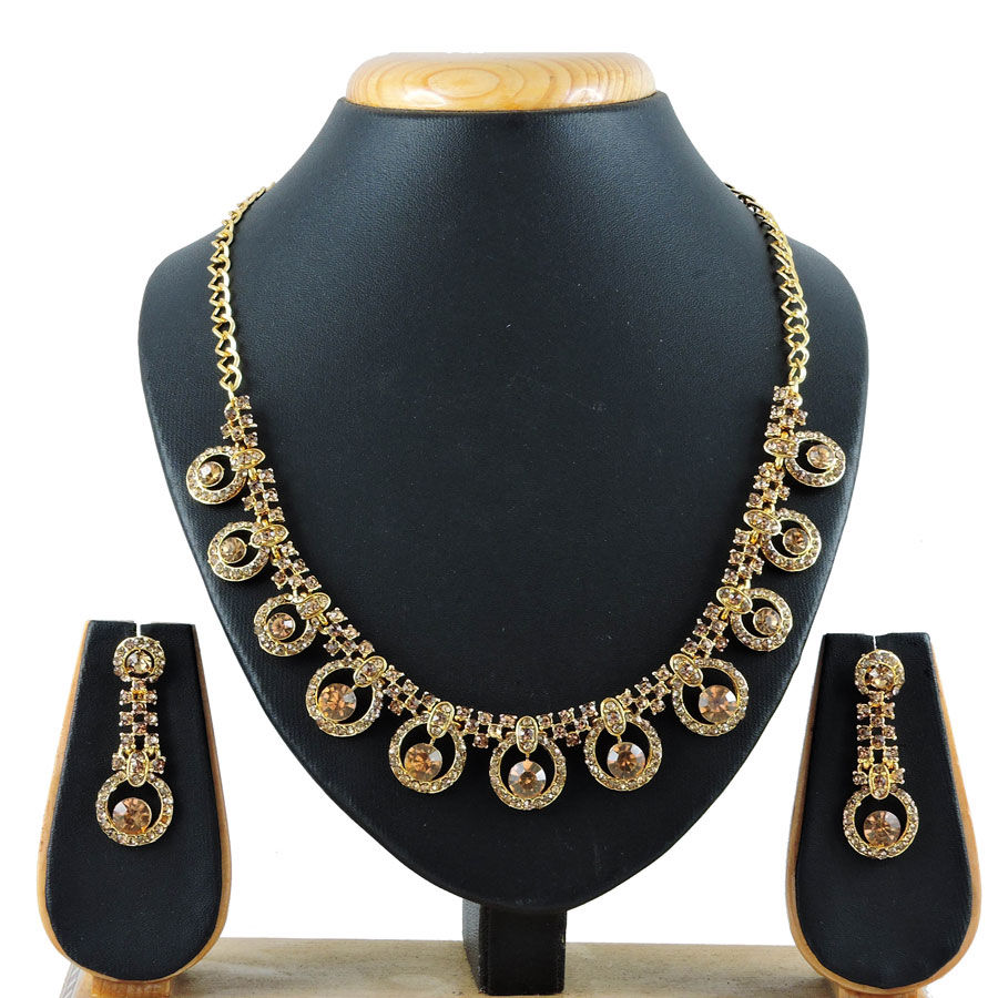 Gold color Metal Alloy metal Necklace : 1600366