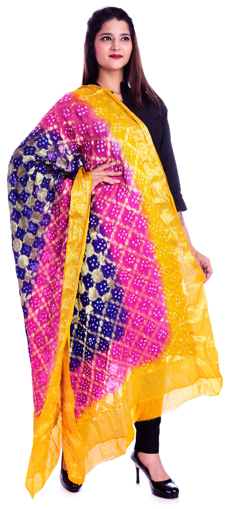 Casual, Festive Multicolor color Art Silk fabric Dupatta : 1602891