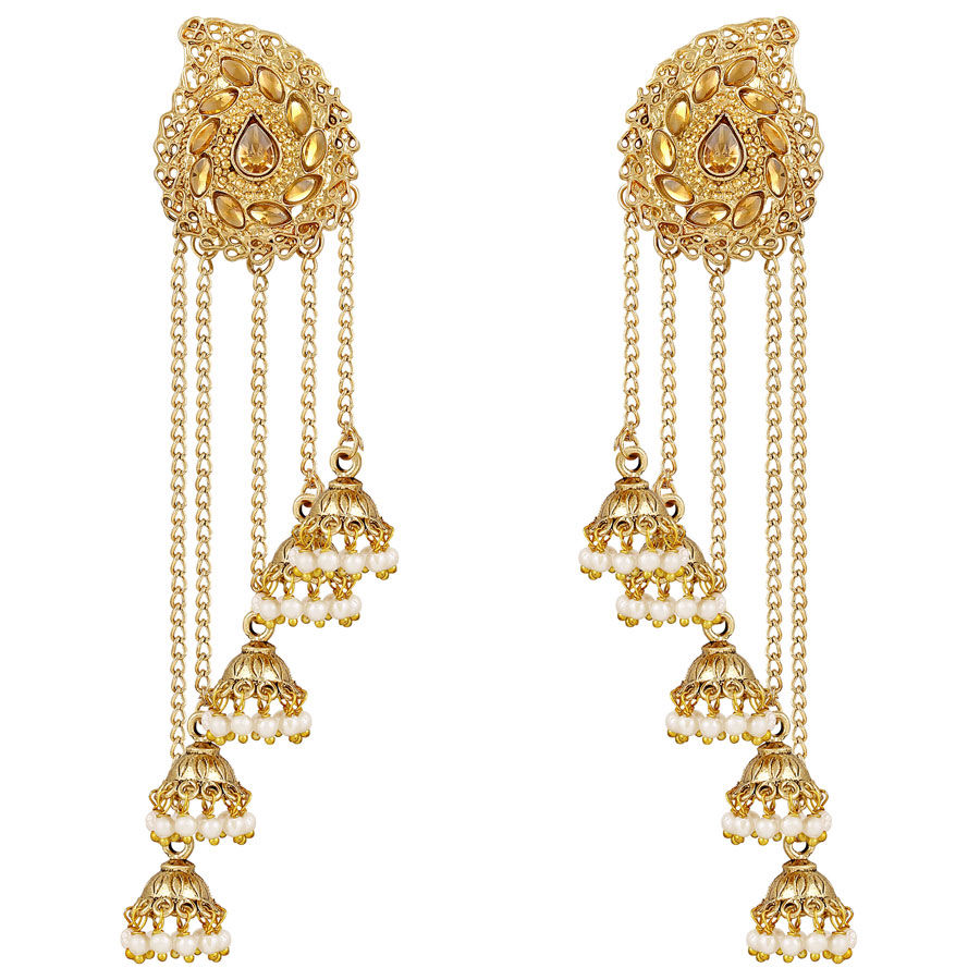 Gold color Metal Alloy metal Earrings : 1617653