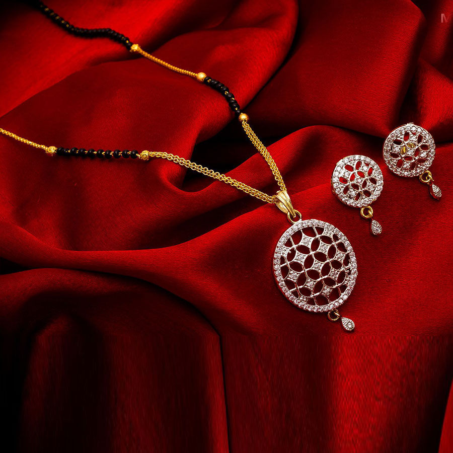 White And Off White Color Metal Alloy Metal Mangalsutra 1619265 White And Off White Color Metal Alloy Metal Mangalsutra 1619265