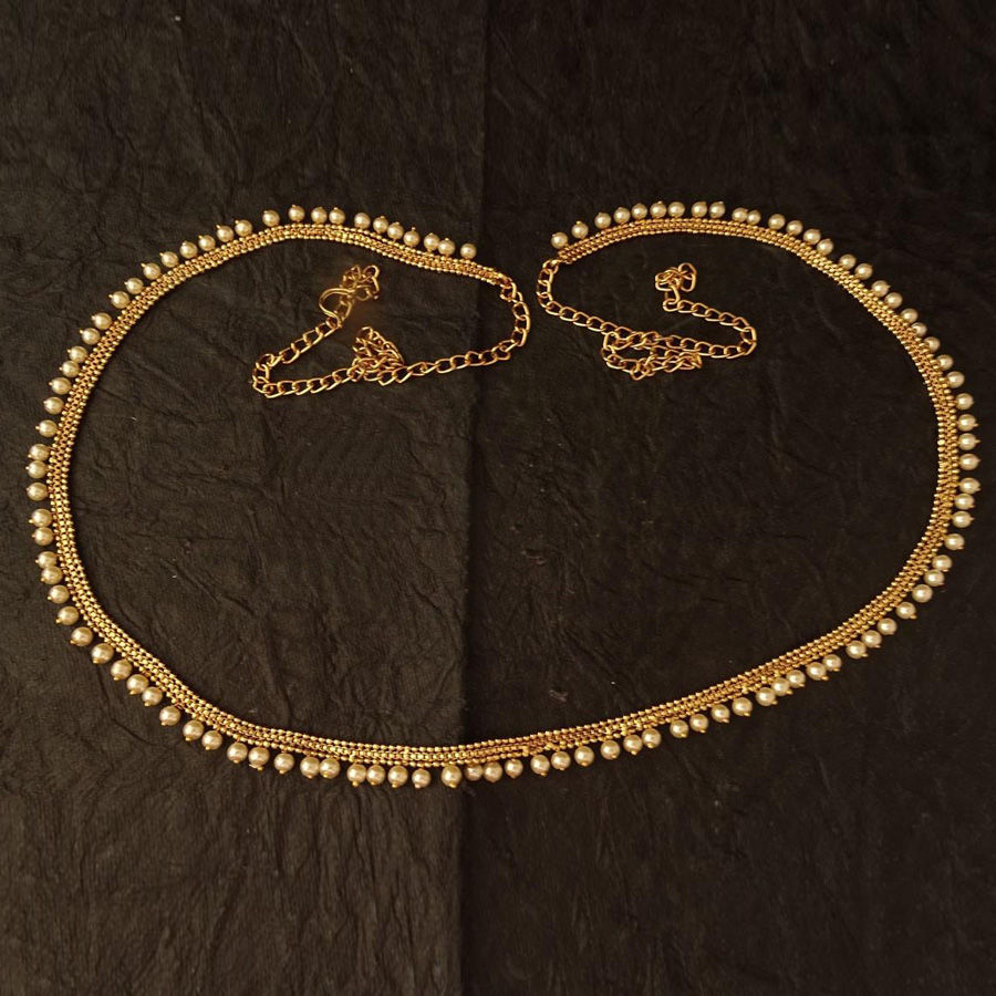 White and Off White color Brass, Copper, Metal Alloy metal Waist Chain ...