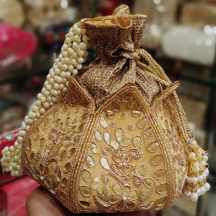 Buy Potli Bags| Wedding Potlis Online| Traditional Hand bags