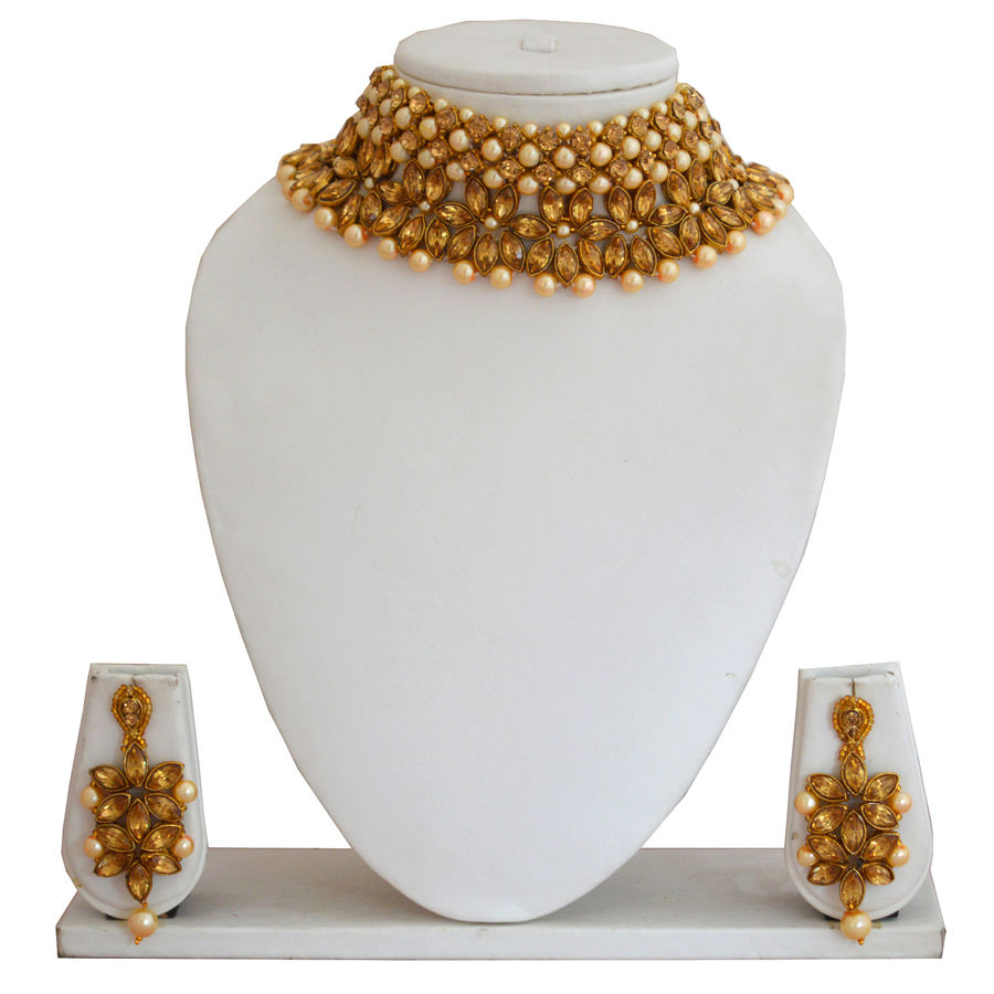 Gold color Copper metal Necklace : 1644651