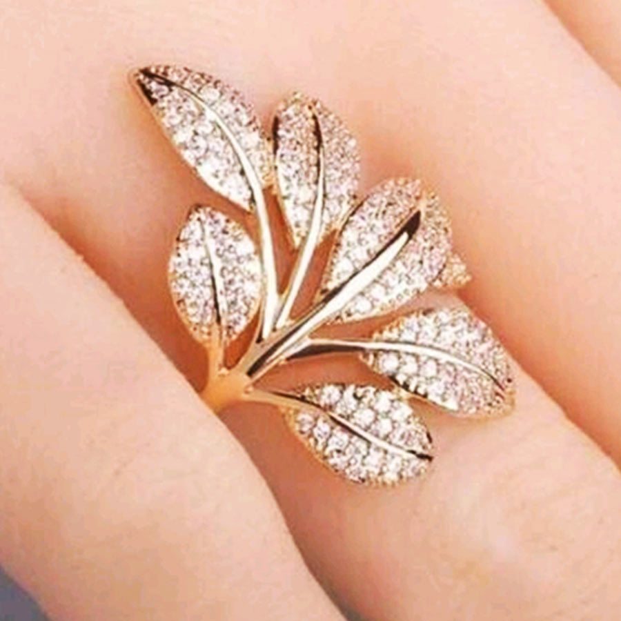 Gold color Brass metal Ring : 1657044