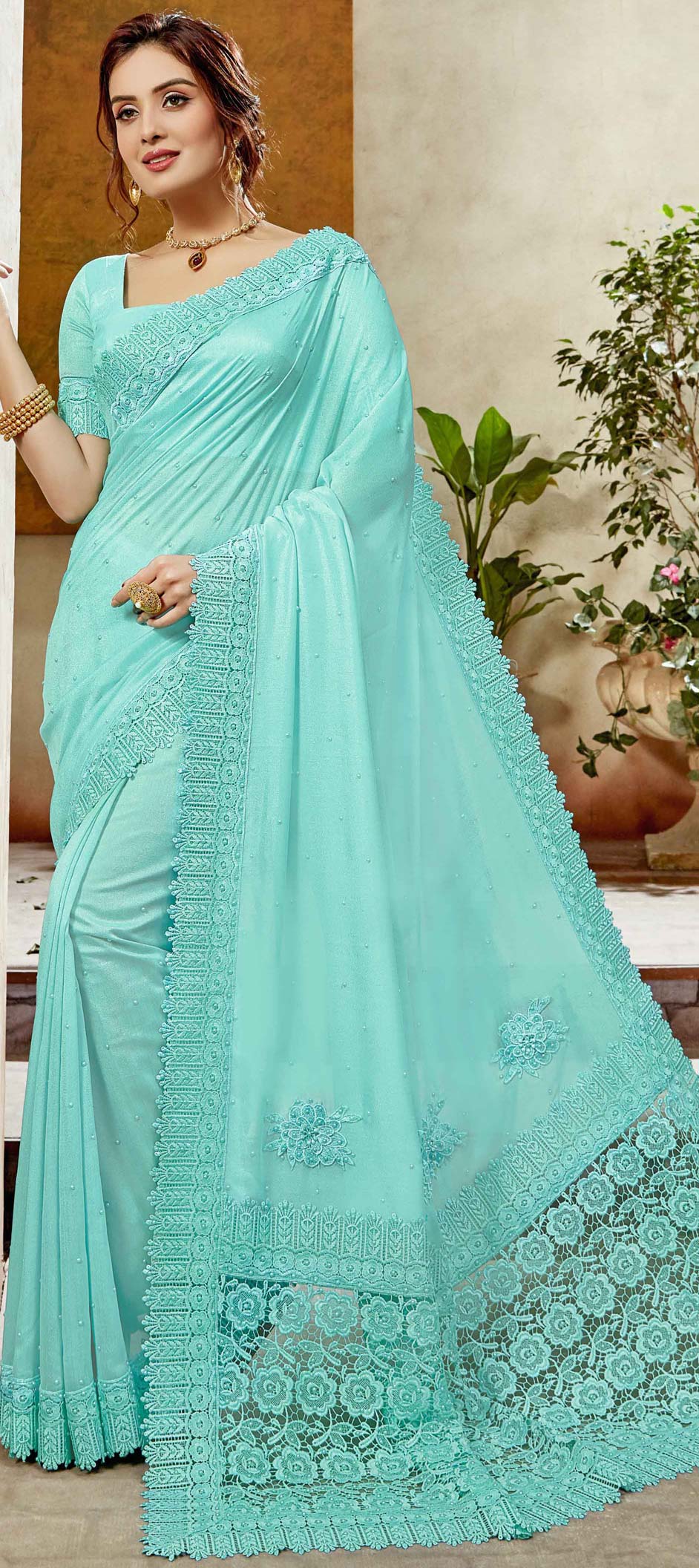 Traditional Blue color Art Silk, Silk fabric Saree : 1660114