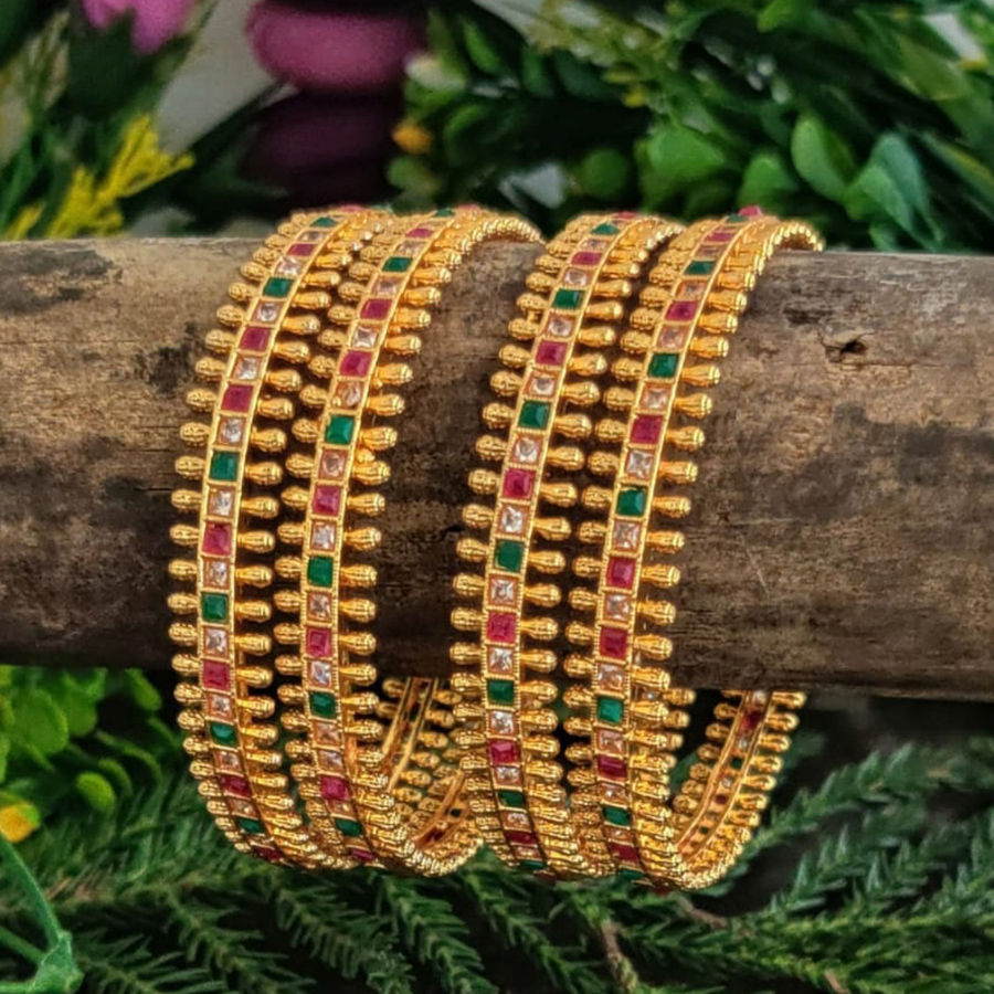 Multicolor color Copper, Metal Alloy metal Bangles : 1682524