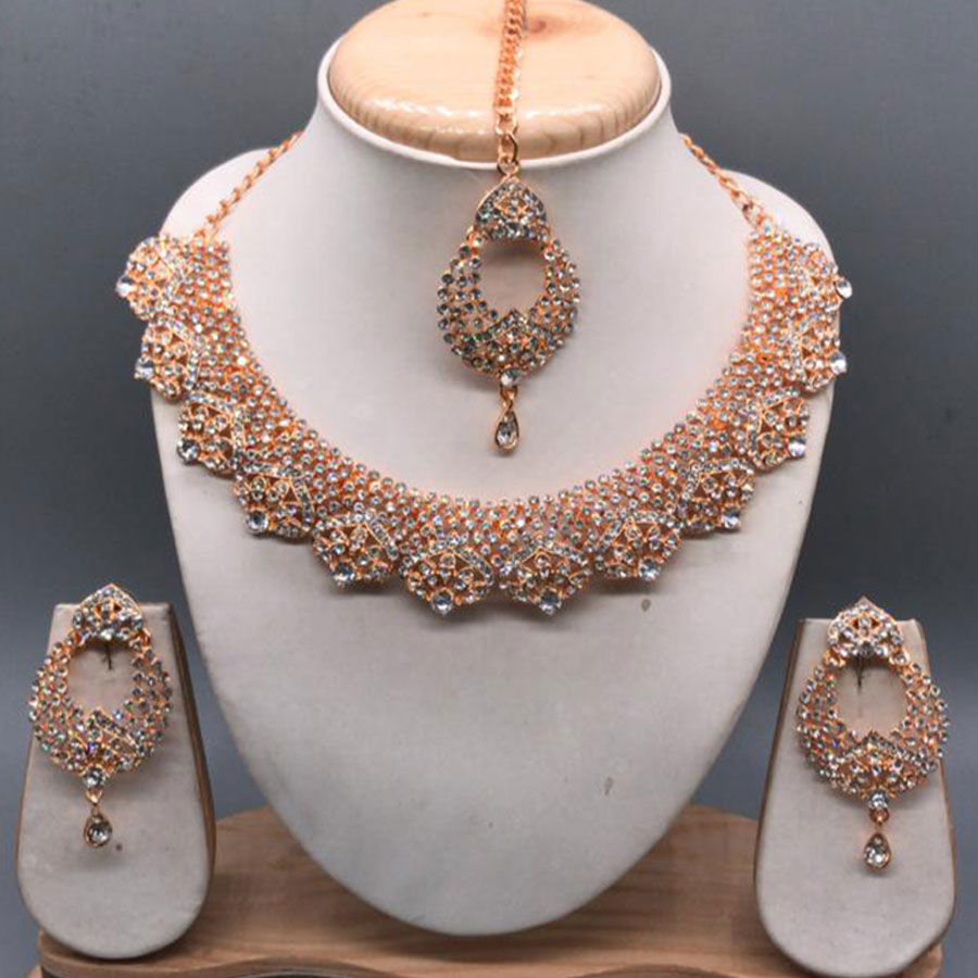 Silver color Metal Alloy metal Necklace : 1710217