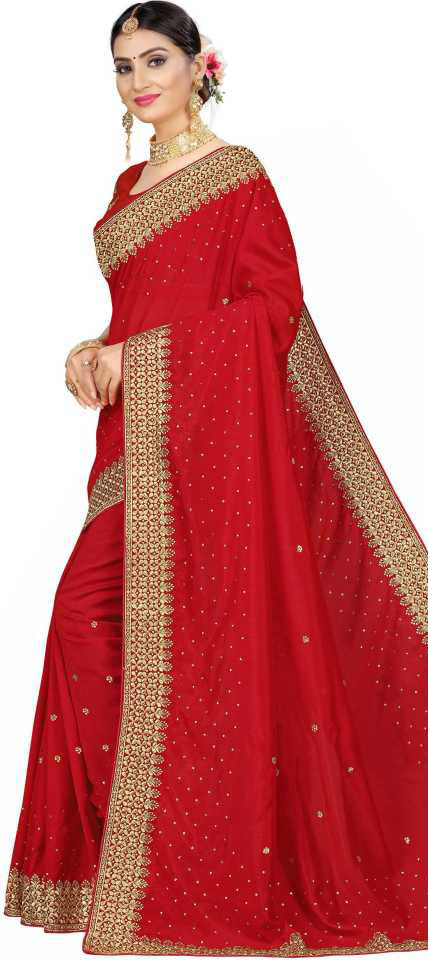 Traditional Red and Maroon color Art Silk, Silk fabric Saree : 1755345