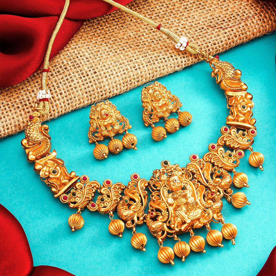 Gold color Metal Alloy metal Necklace : 1790239