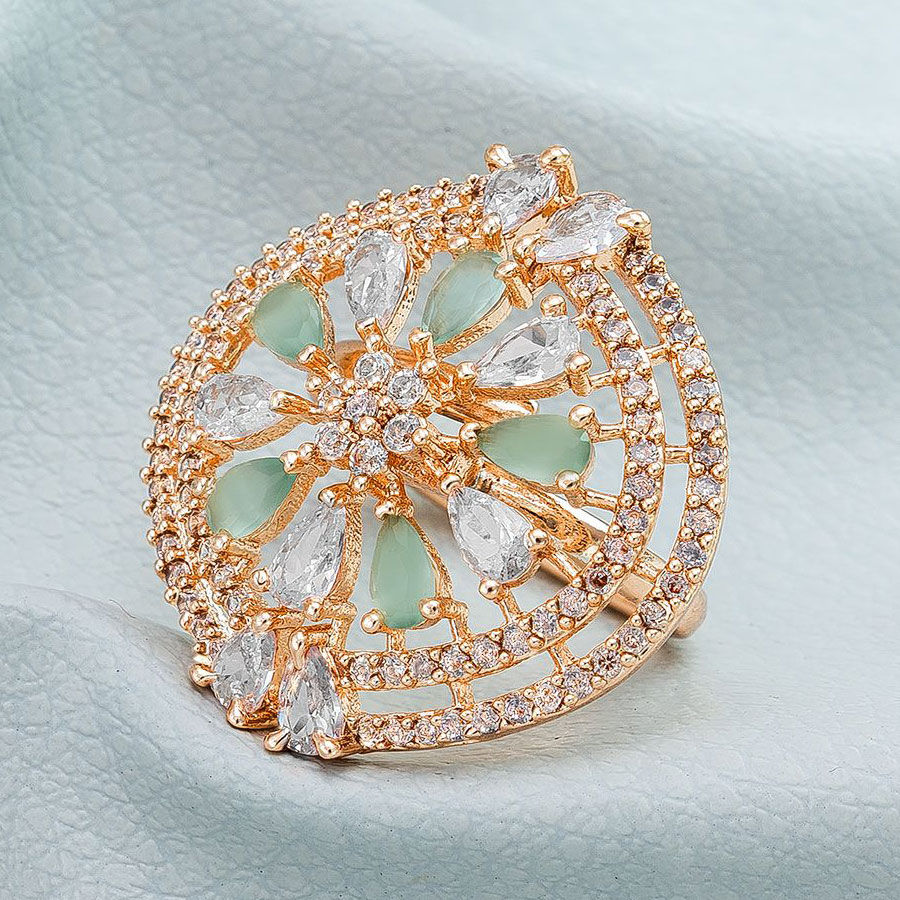 White and Off White color Metal Alloy metal Ring : 1806038