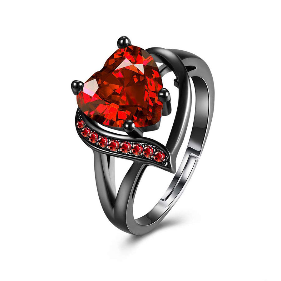 Red and Maroon color Metal Alloy metal Ring : 1807919