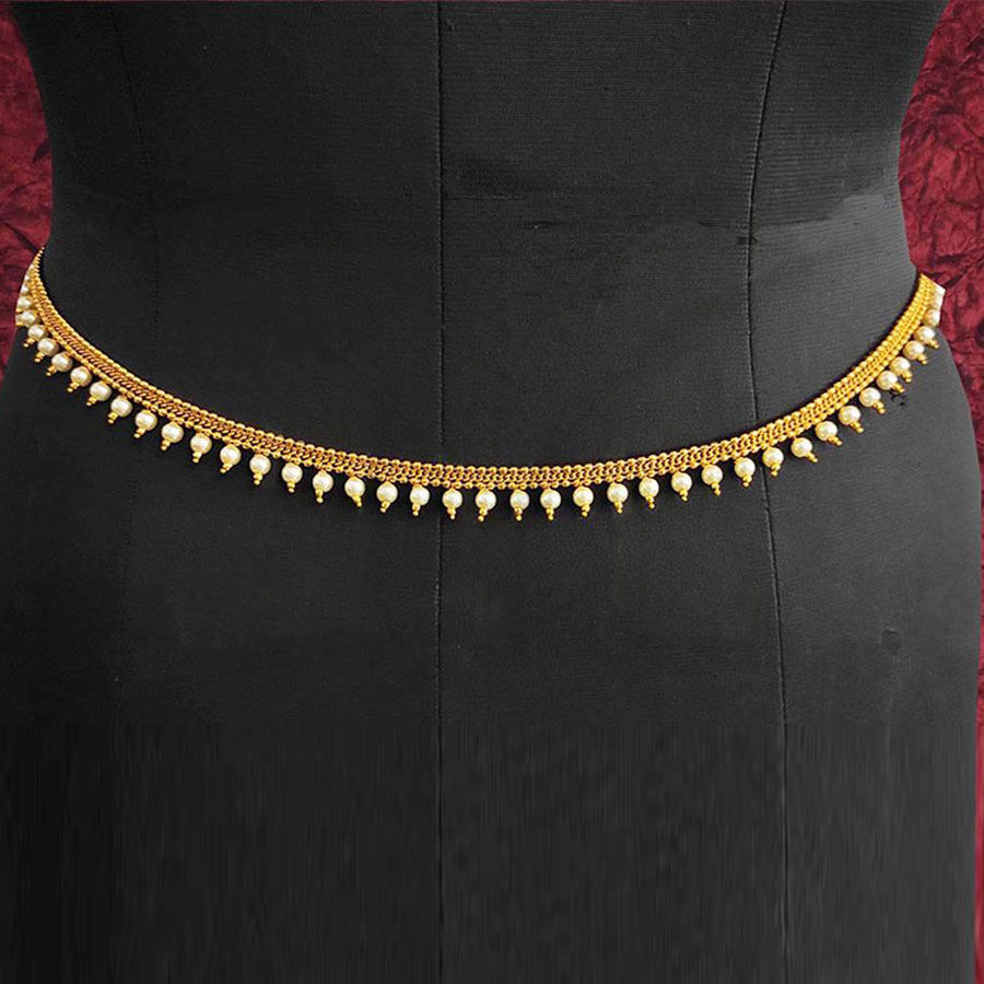 Gold color Brass metal Waist Chain : 1819046