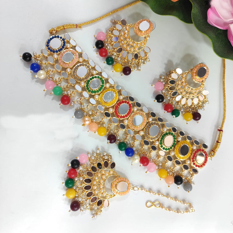 Multicolor color Metal Alloy metal Necklace : 1831400