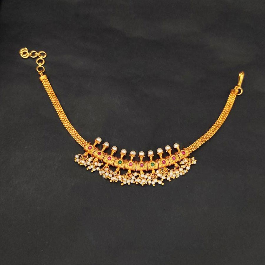 Green, Pink and Majenta color Metal Alloy metal Armlet : 1839015